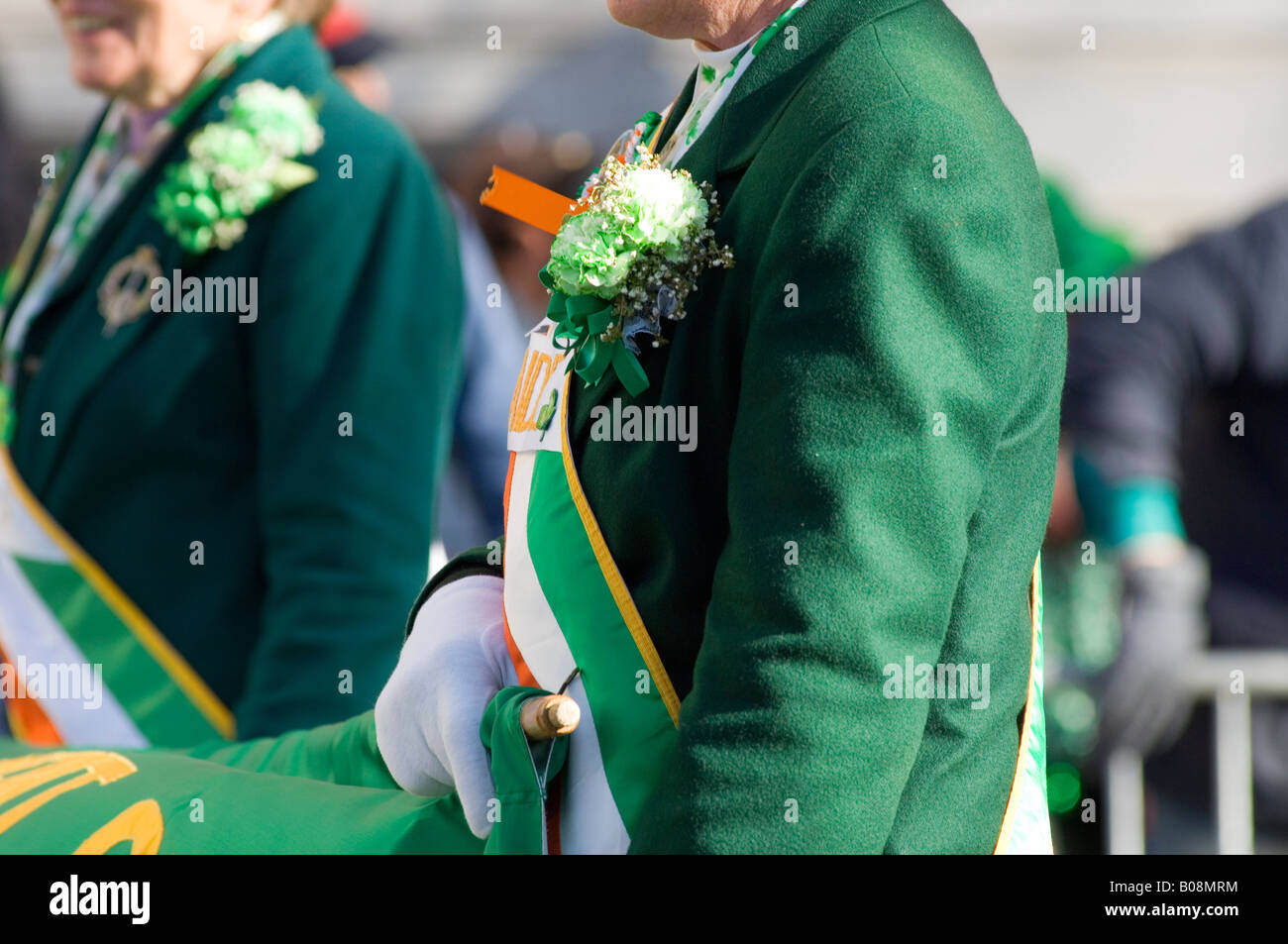 Close up of uniformed parade members Stock Photo - Alamy