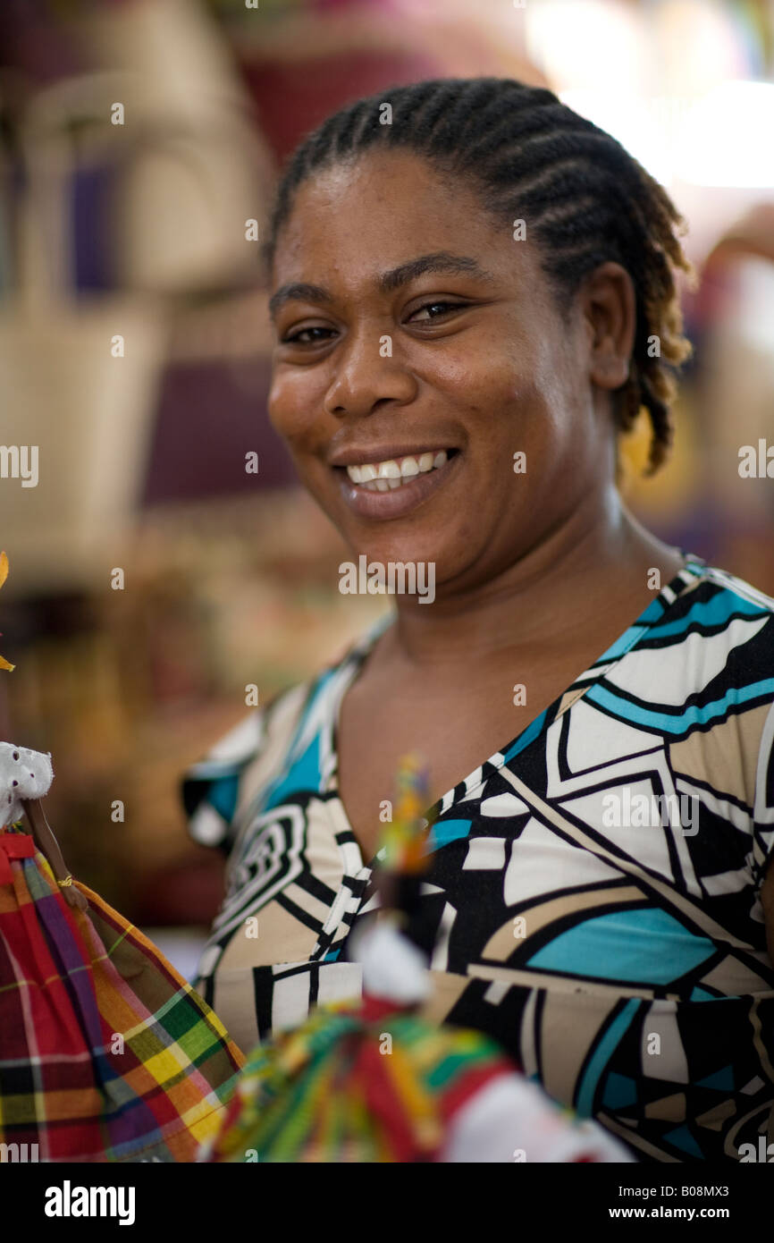 Caribbean local woman Stock Photo - Alamy