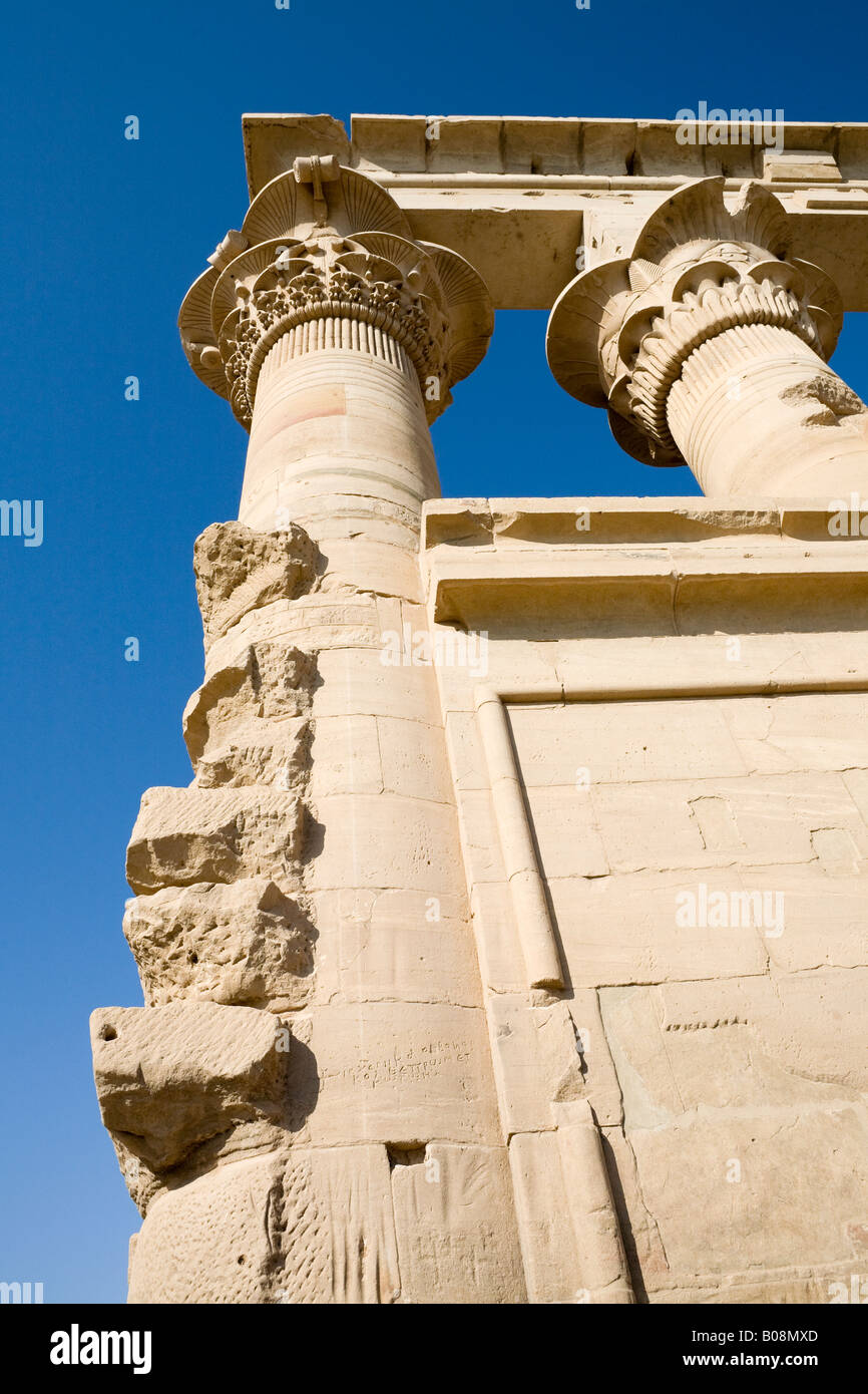 Trajans Kiosk clearly showing unfinished columns,Temple of Philae ...