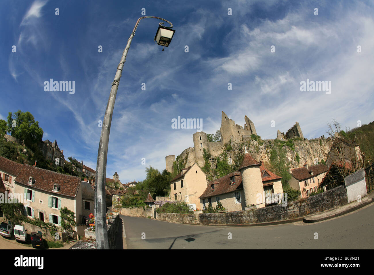 Angles sur L'Anglin the beautiful medieval village in Vienne, Poitou ...