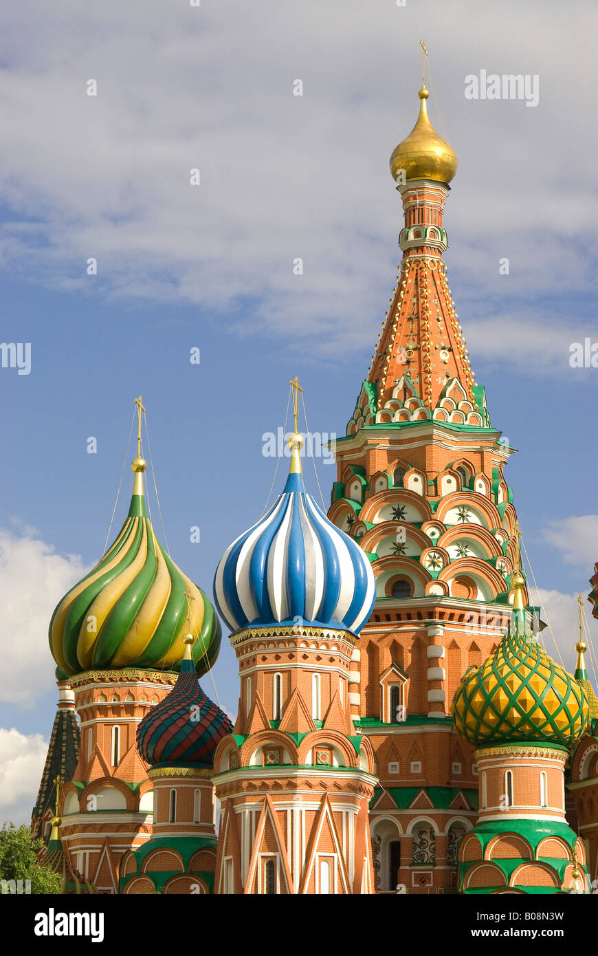 Russia. Moscow. Red Square. St. Basil's Cathedral Stock Photo - Alamy