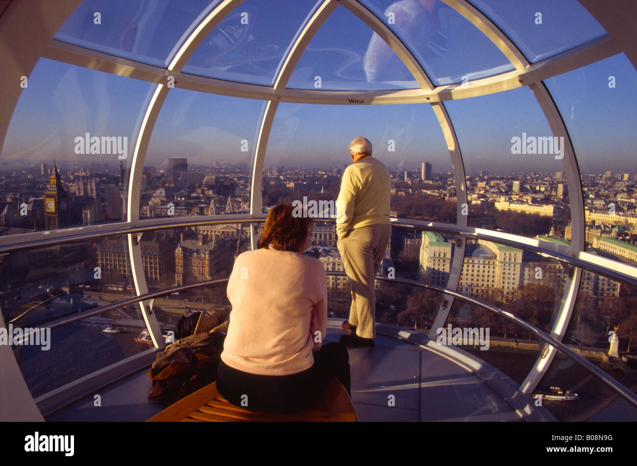 London Eye Pod View Stock Photo - Alamy