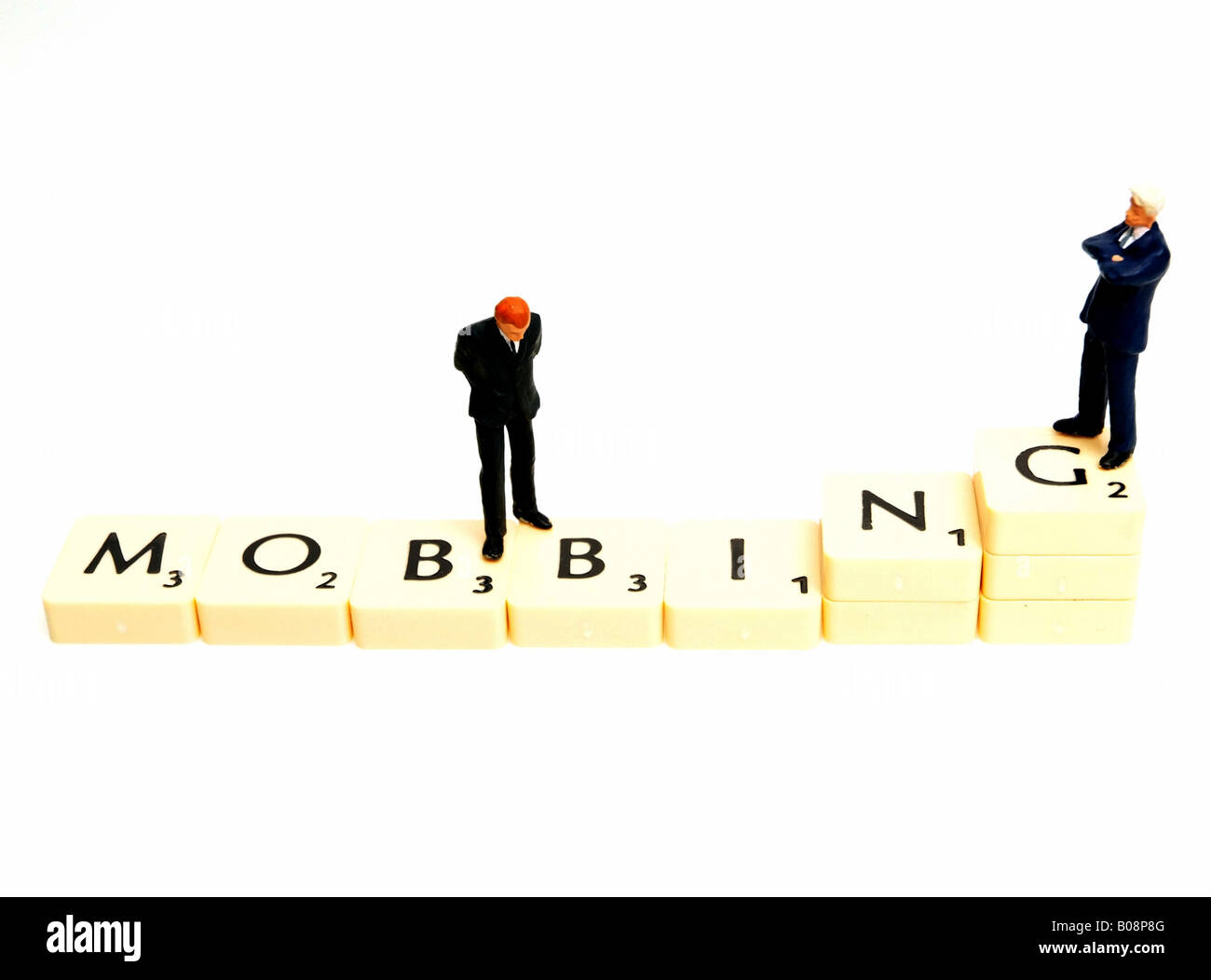 symbolic for mobbing at work Stock Photo - Alamy