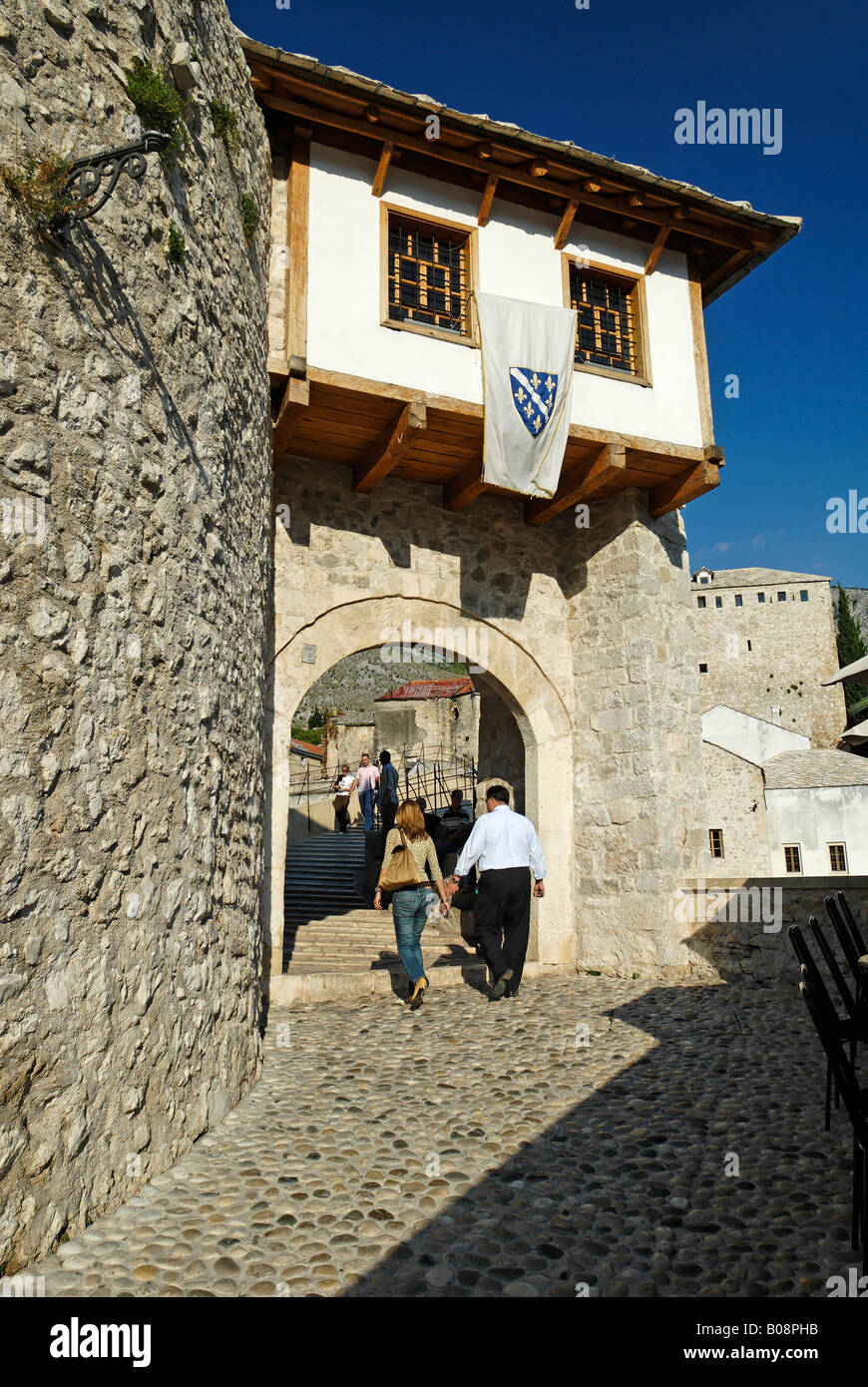 Historic centre of Mostar, UNESCO World Heritage Site, Bosnia and ...