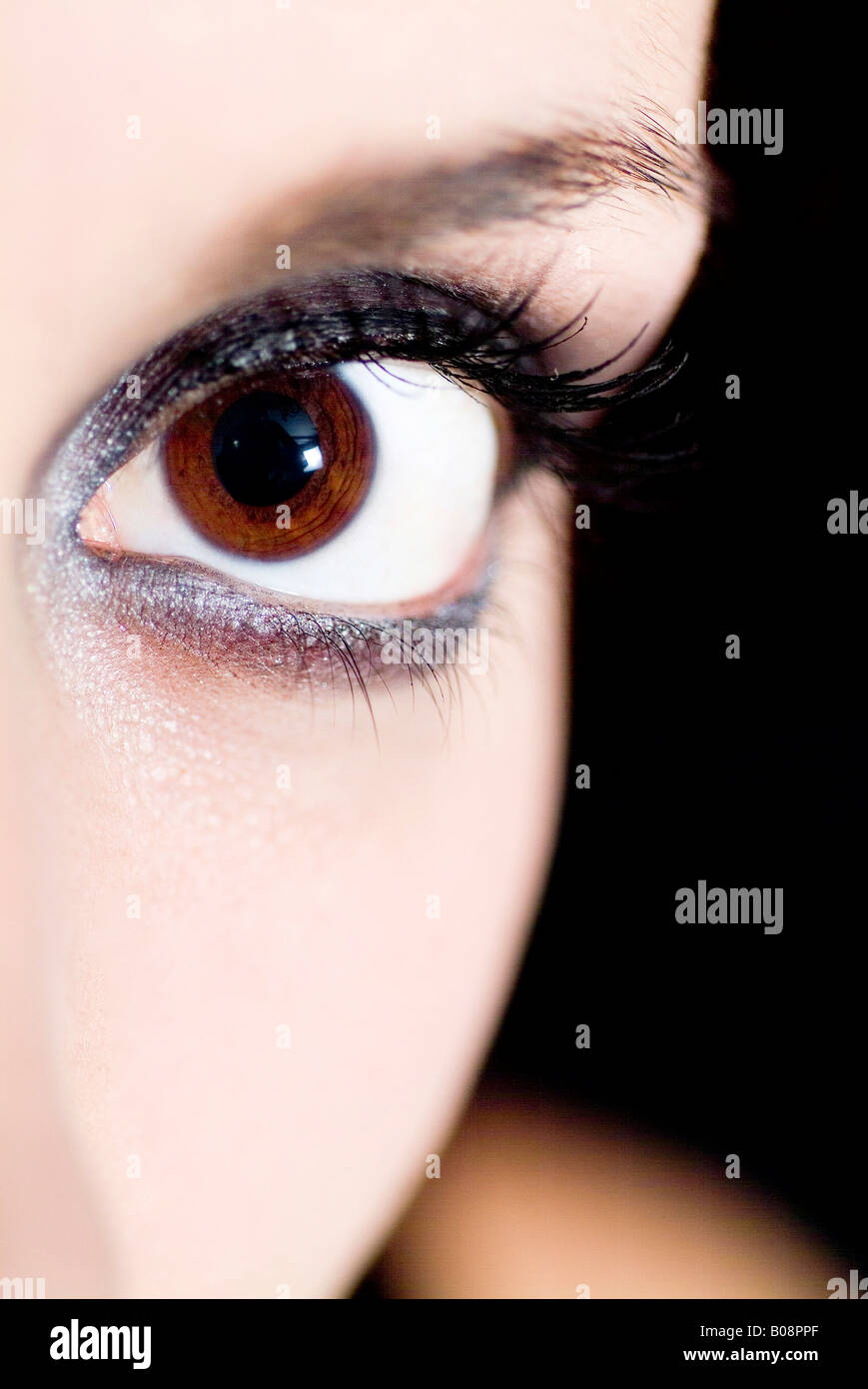 Close up of woman s eye Stock Photo - Alamy