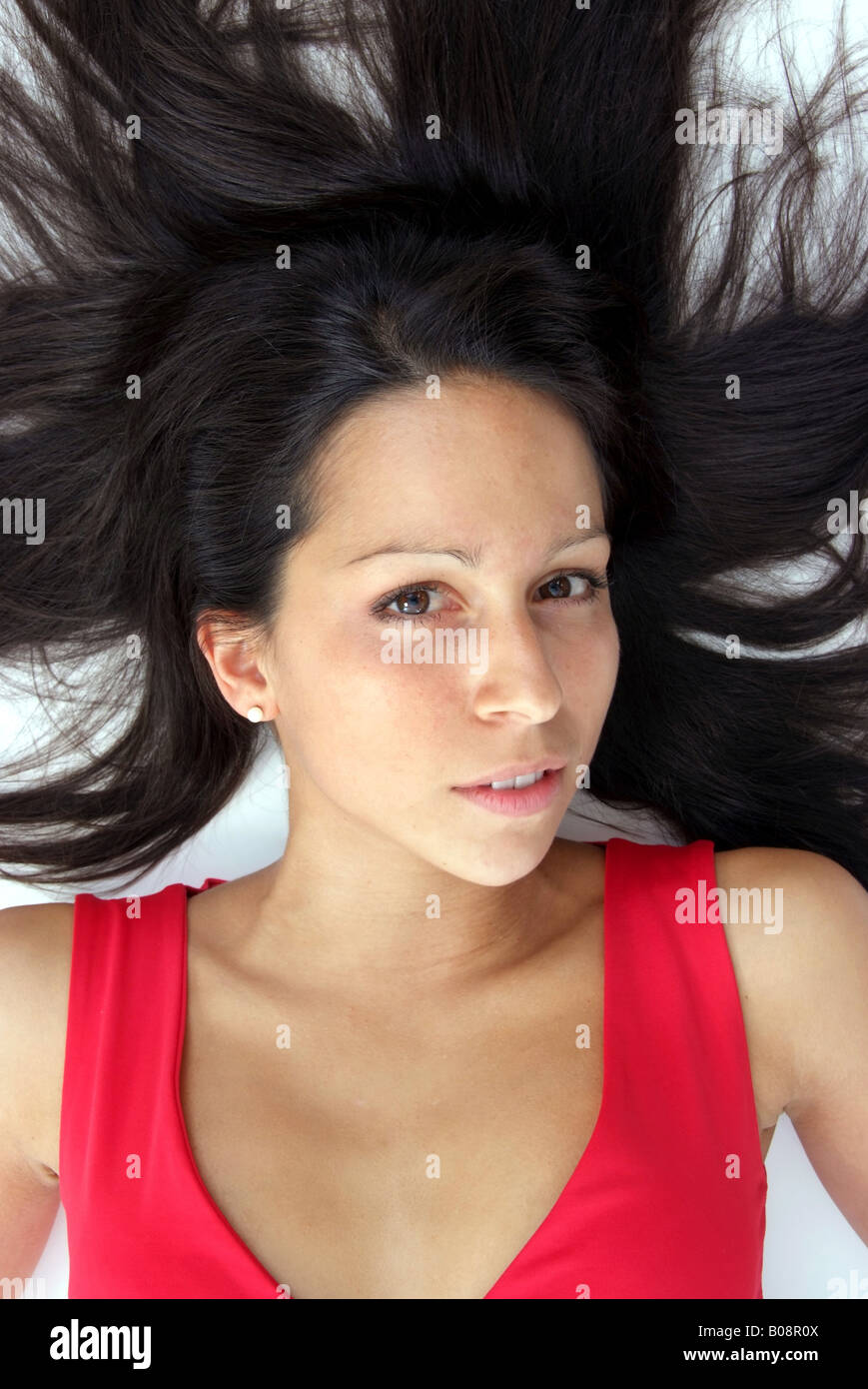 Attractive woman long hair hi-res stock photography and images - Alamy