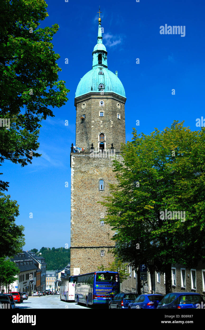 Steeple of St. Anna's Church, Annaberg, Saxony, Germany Stock Photo - Alamy