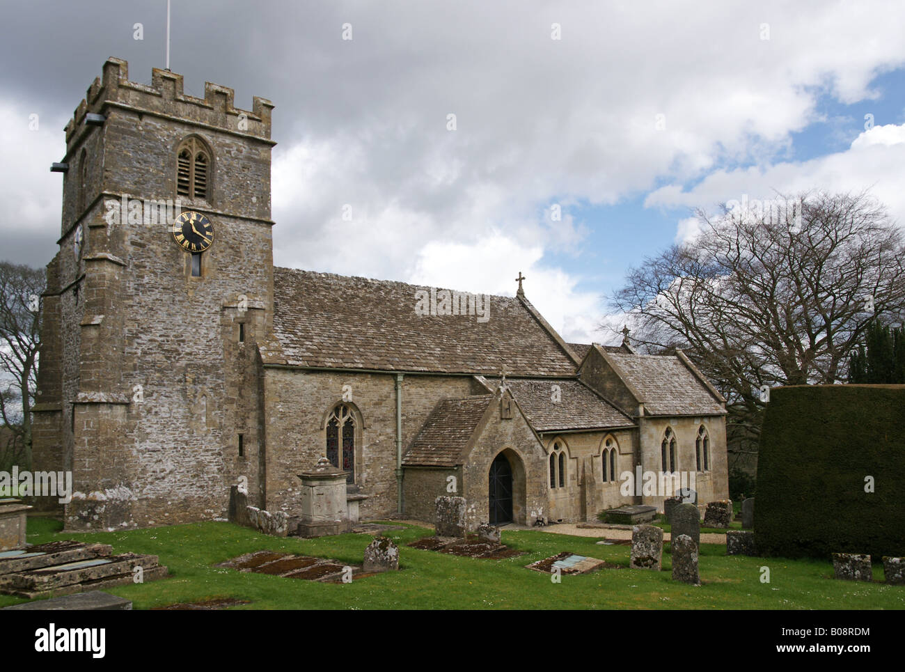 St Andrews Miserden Gloucestershire England Stock Photo - Alamy