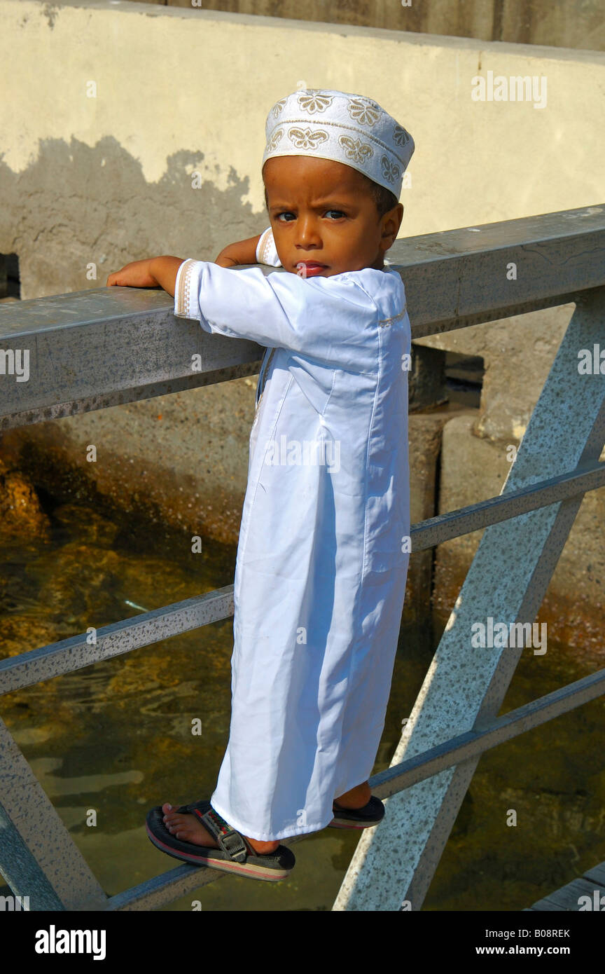 Omani boy in Muscat, Oman, Middle East Stock Photo - Alamy