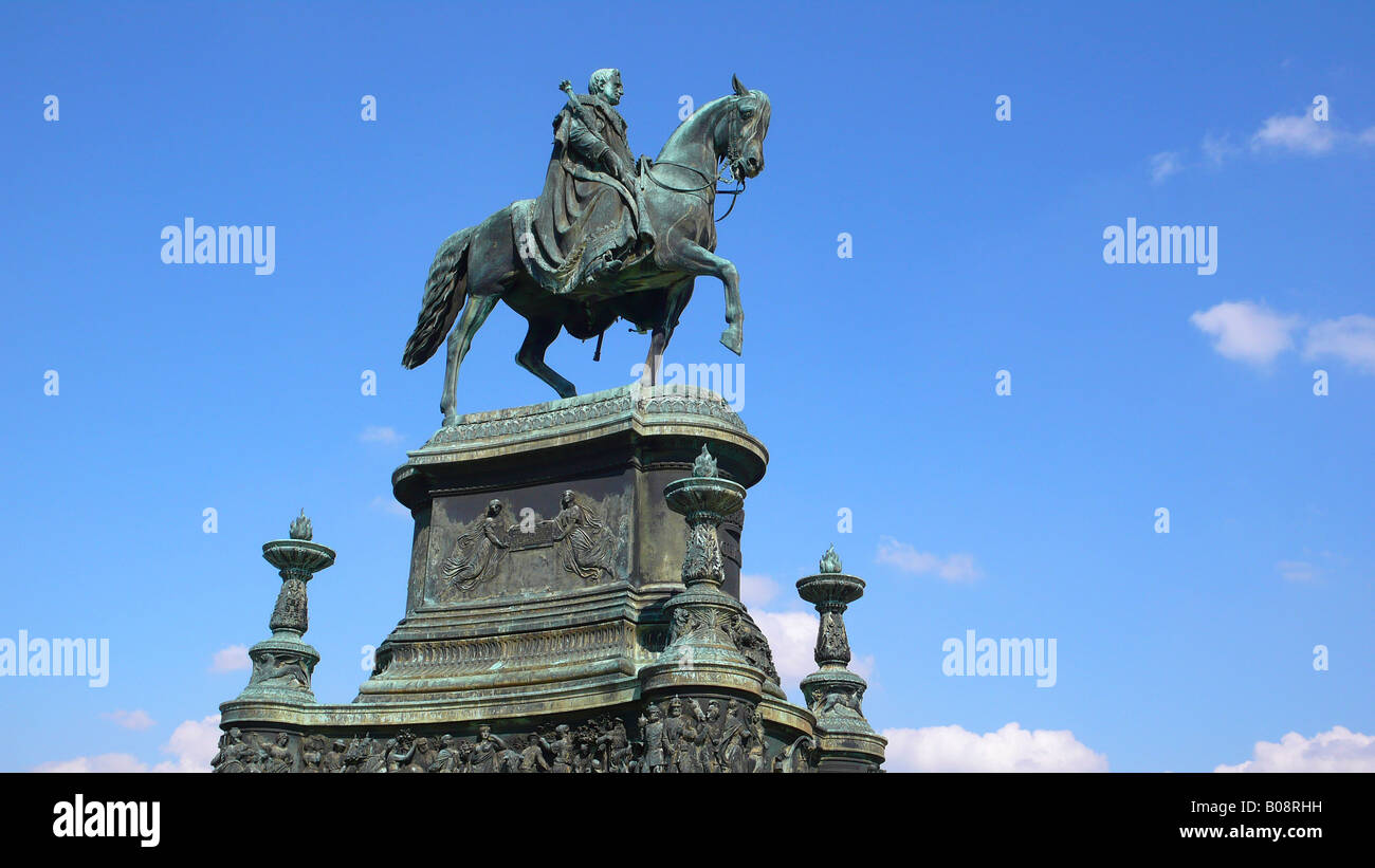 Koenig-Johann-Denkmal, King John Memorial, Dresden, Saxony, Germany ...