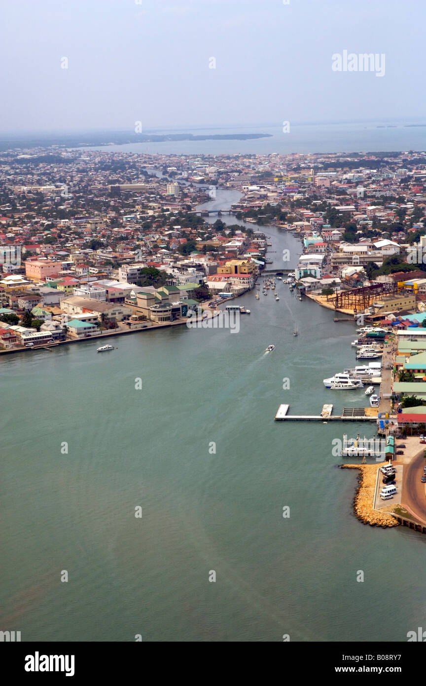 Belize city aerial hi-res stock photography and images - Alamy