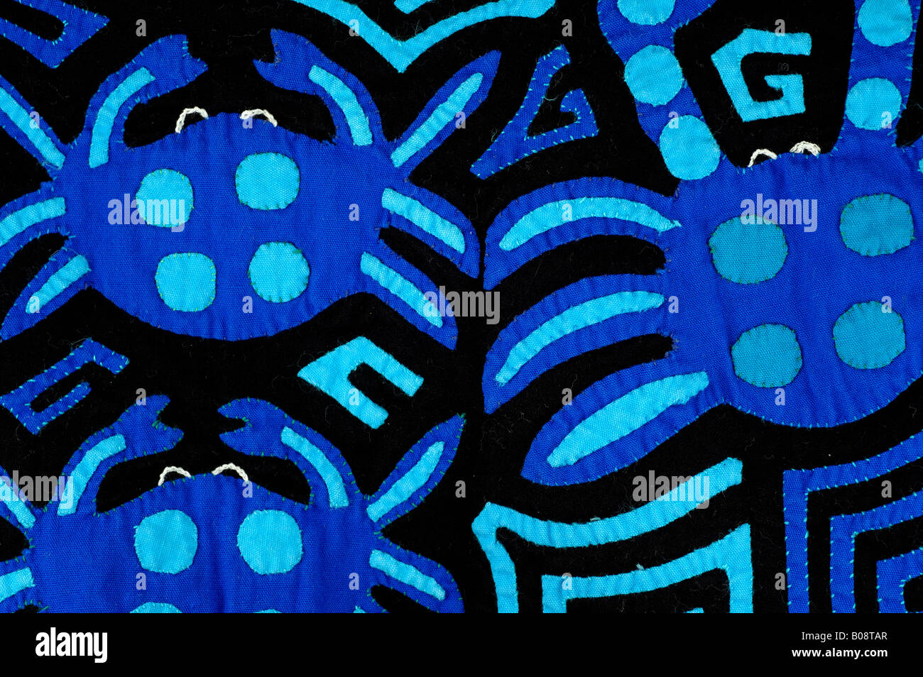 Latin America, Panama, Panamanian arts & crafts. Traditional Kuna ...