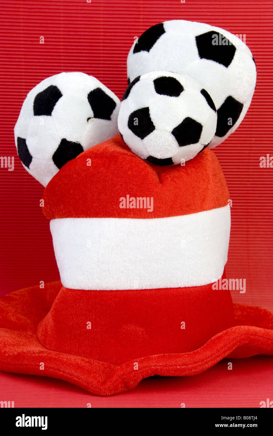 Austrian hat with footballs, Austria Stock Photo - Alamy