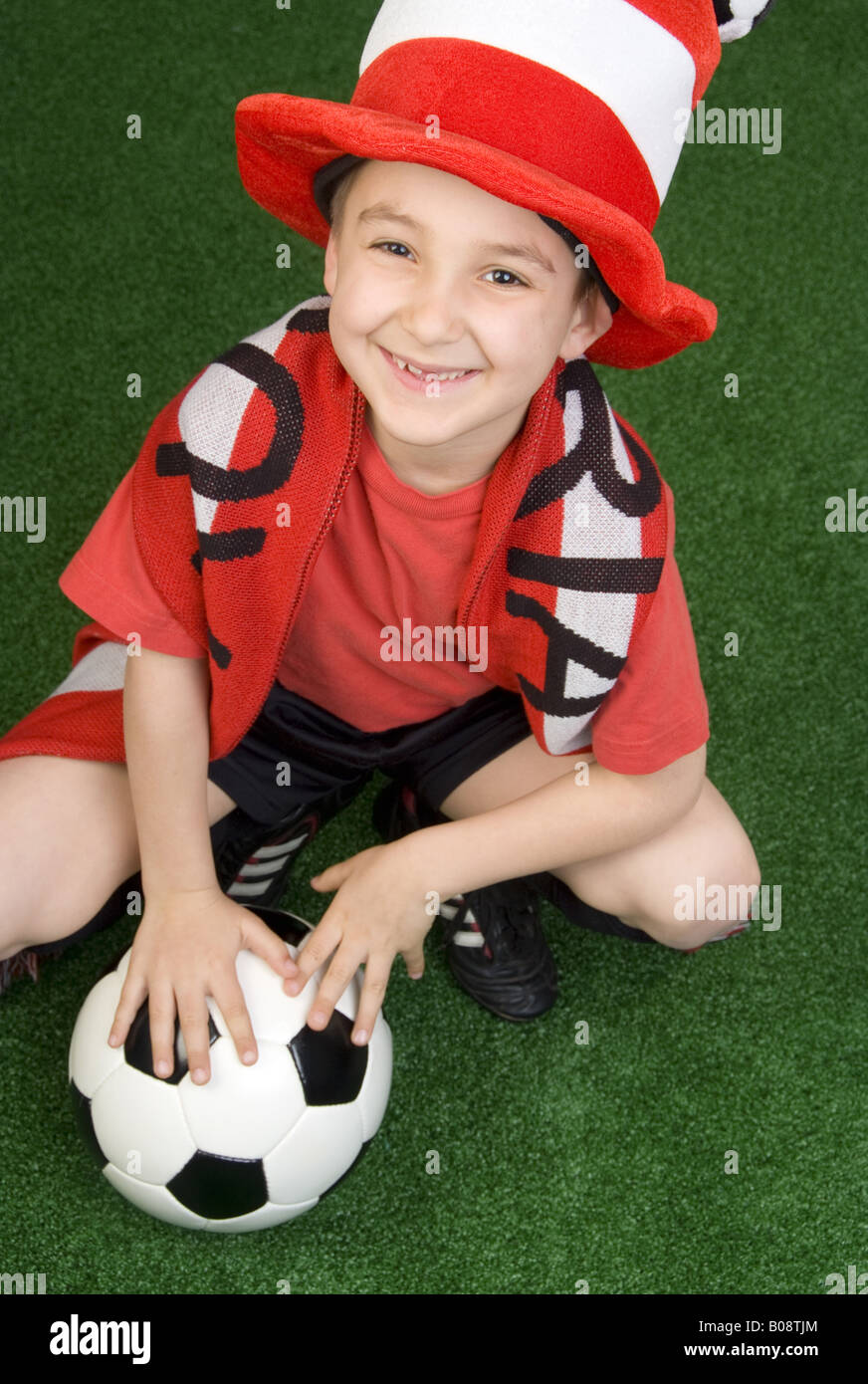 boy as Austrian soccer fan Stock Photo - Alamy