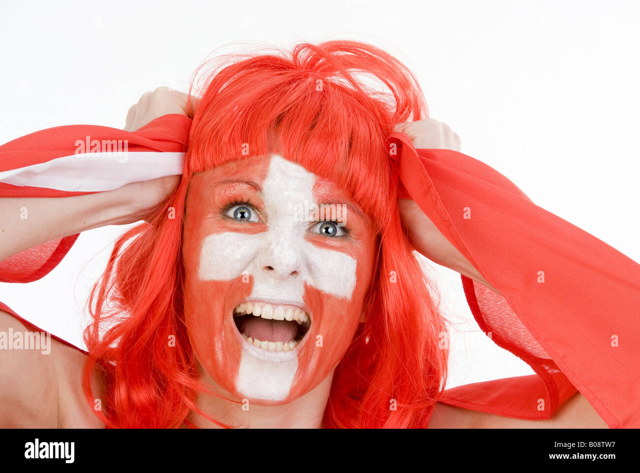 Switzerland flag uefa fans hi-res stock photography and images - Alamy