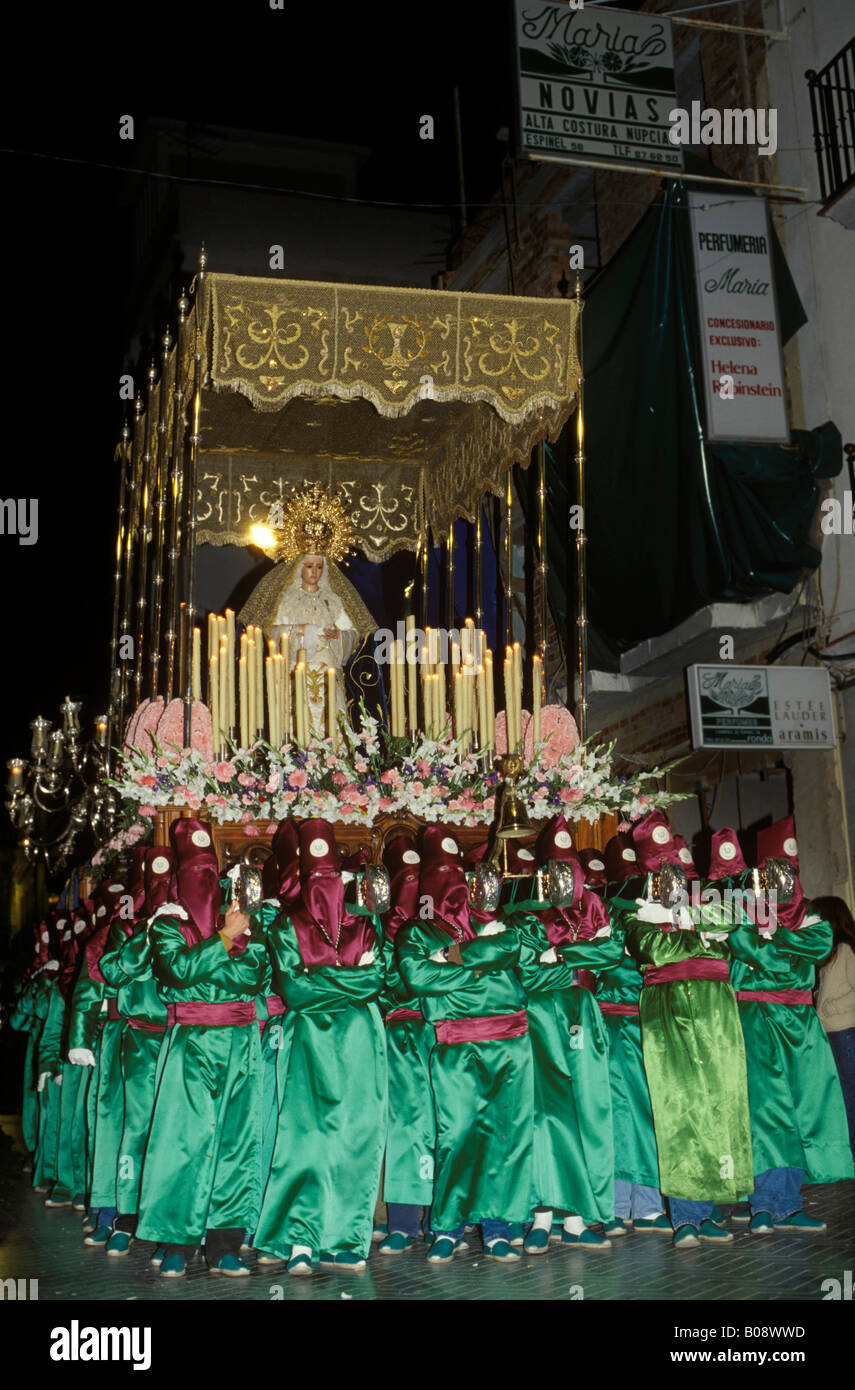 Semana Santa procession during Holy Week in Ronda, Málaga Province ...
