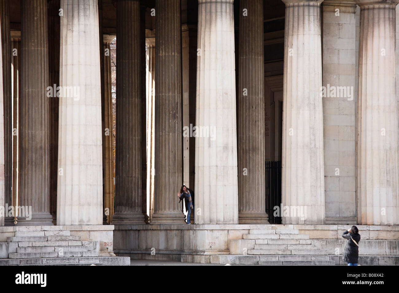 Propylaea, Propylea or Propylaia at the Koenigsplatz, Munich, Bavaria ...