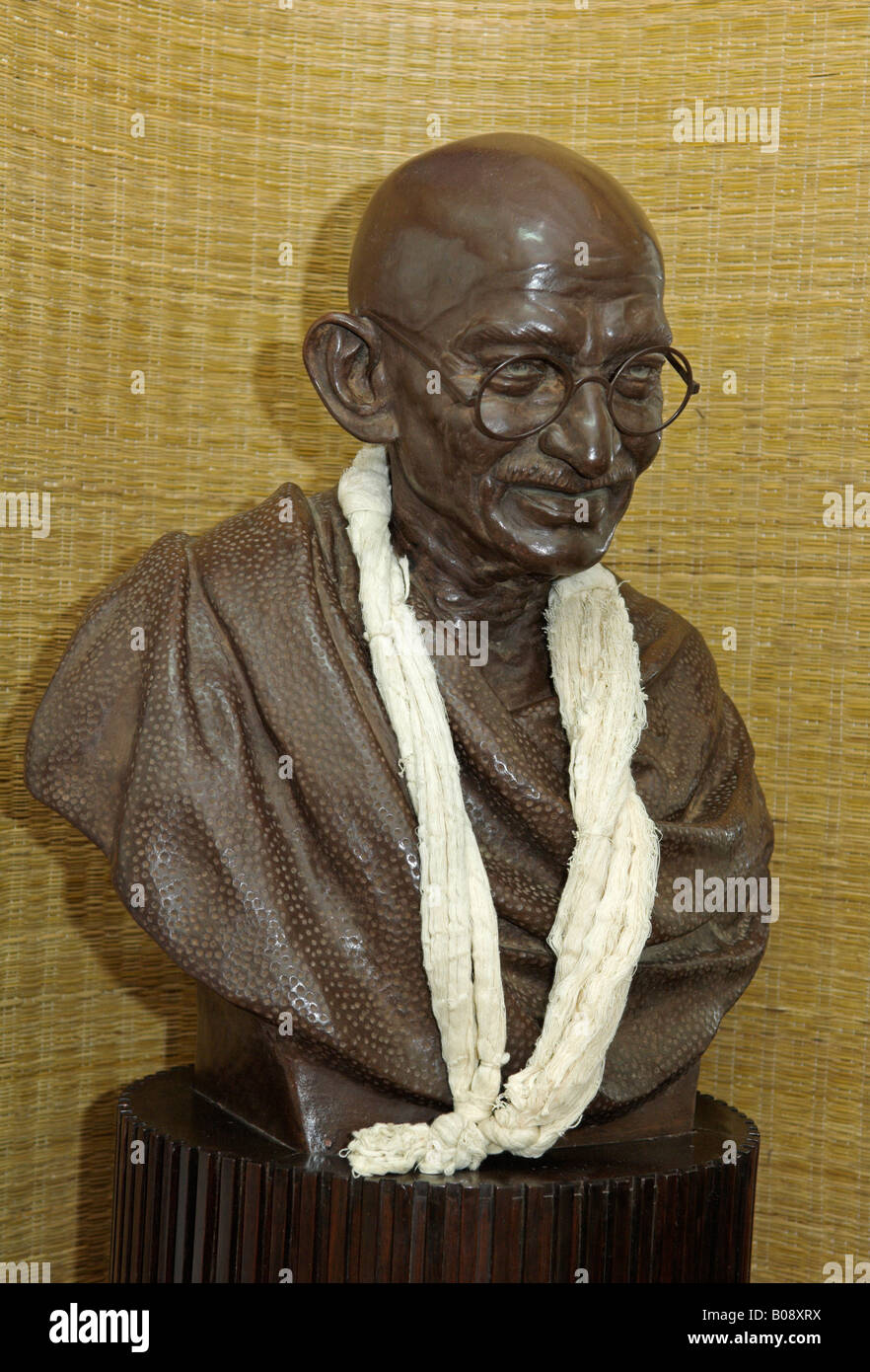 Statue of Mahatma Gandhi in Mani Bhavan Gandhi Museum Mumbai India ...