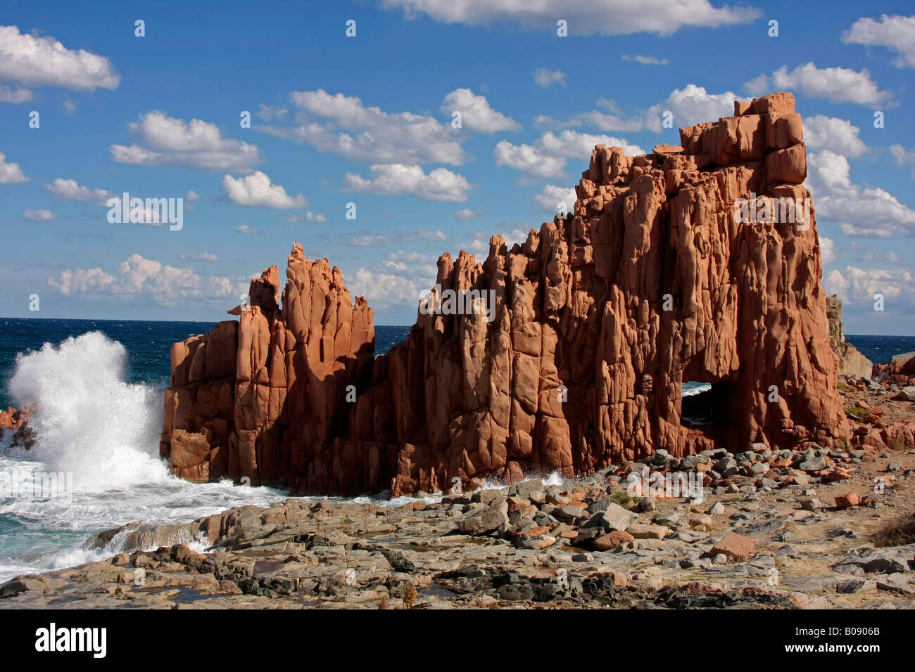 Red cliffs, Arbatax, Sardinia, Italy Stock Photo - Alamy