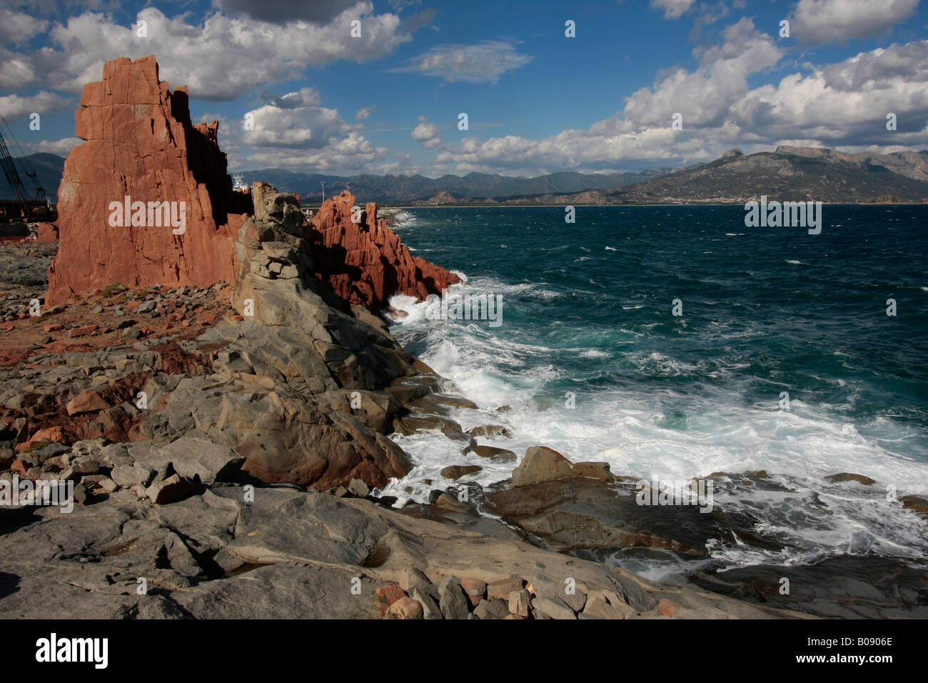 Red cliffs, Arbatax, Sardinia, Italy Stock Photo - Alamy