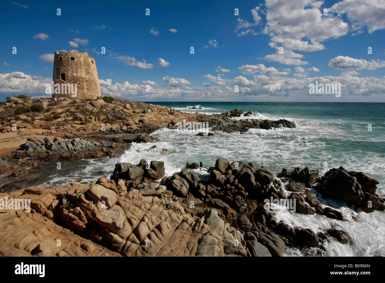 Torre di Bari (Bari Tower), Sardinia, Italy Stock Photo - Alamy