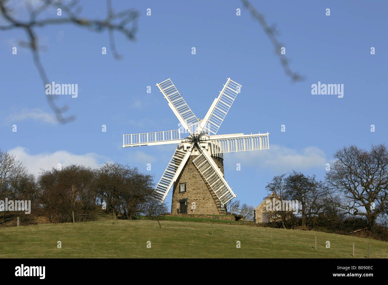 WINDMILL HEAGE DERBYSHIRE ENGLAND WIND POWER OLD ANCIENT TRADITION ...