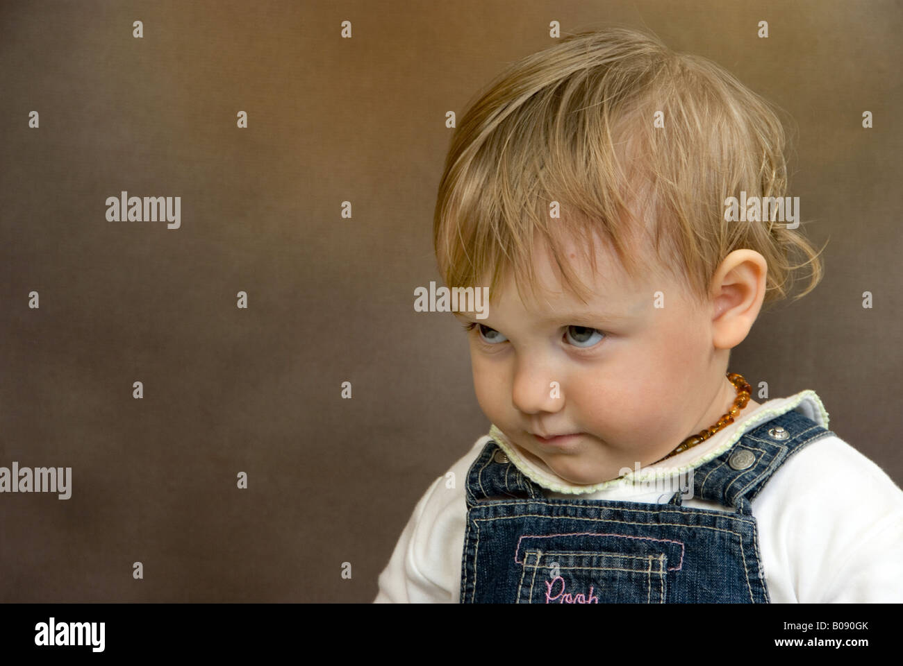 little girl looking ferocious Stock Photo - Alamy