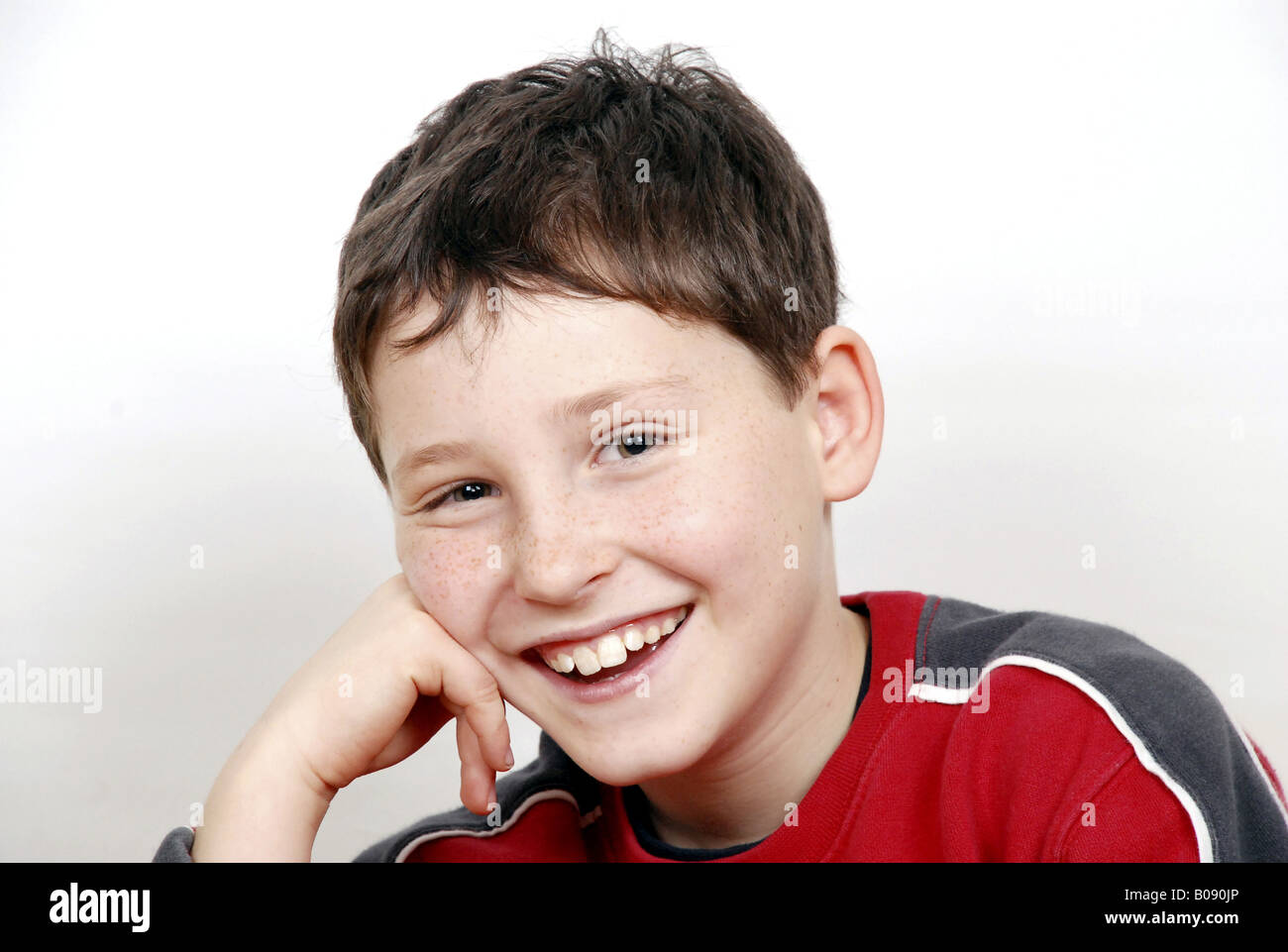 Boy with freckles hi-res stock photography and images - Alamy