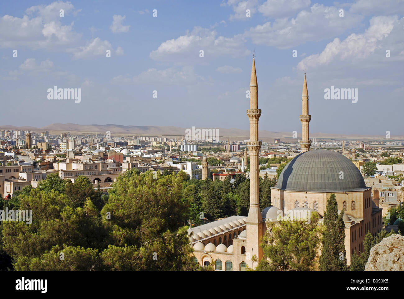 Ulu Cami mosque and view on city Urfa, Turkey, Anatolia, Sanliurfa ...