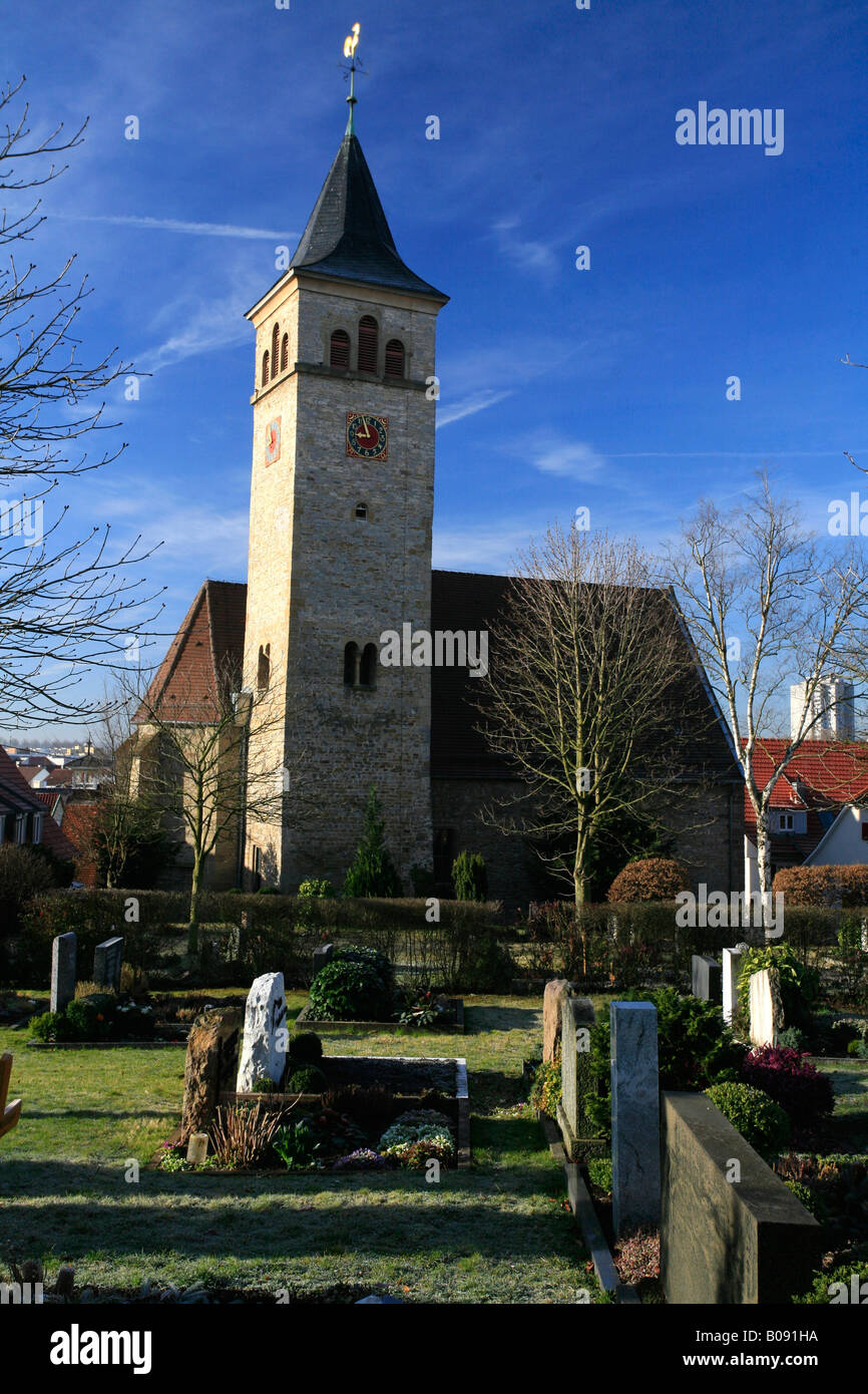 St. Dionysius, fifteenth-century church in Fellbach, Stuttgart, Baden ...