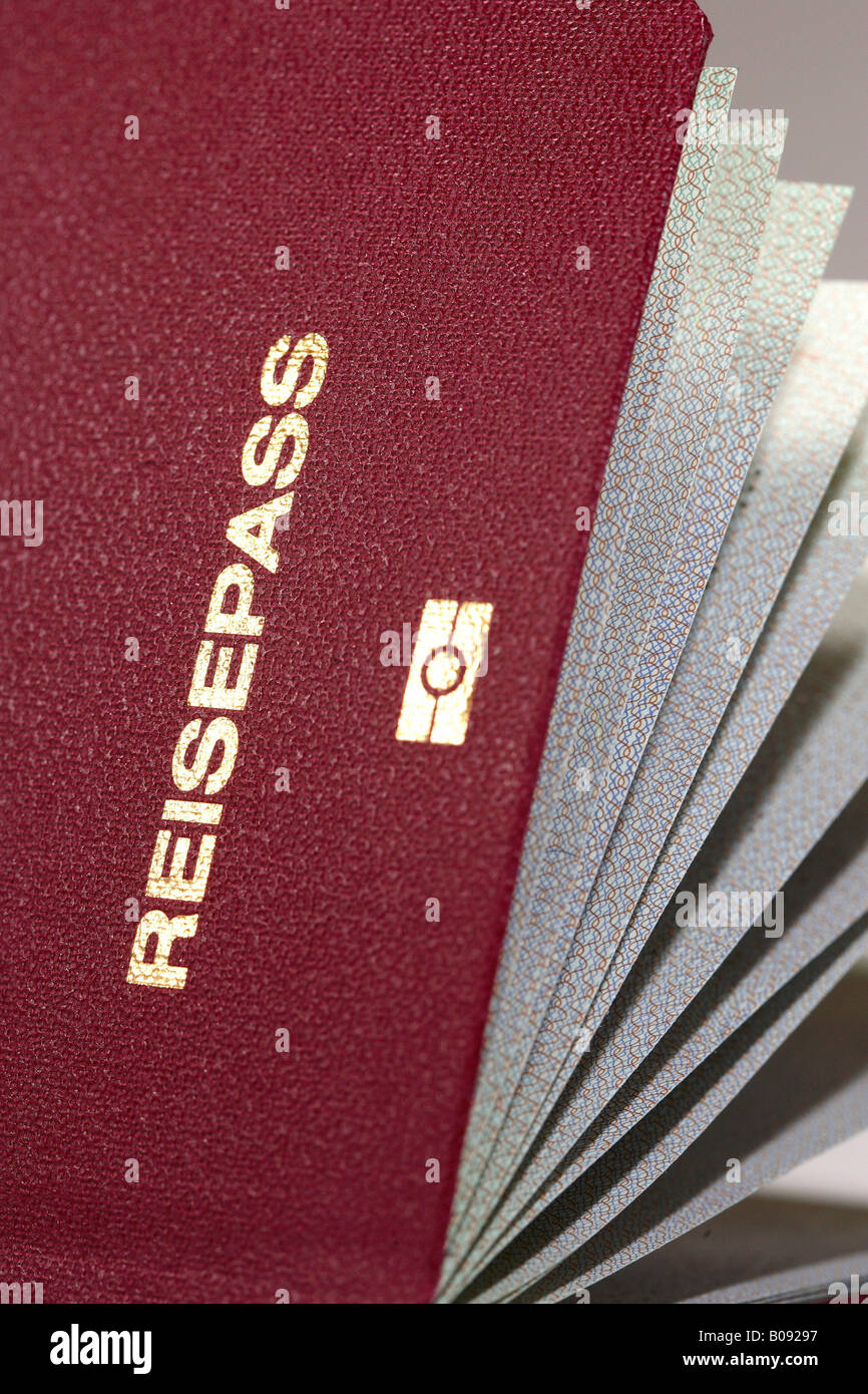 German EU passport with biometric chip Stock Photo - Alamy