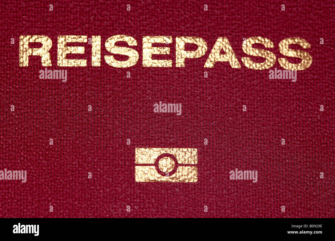 German EU passport with biometric chip Stock Photo - Alamy