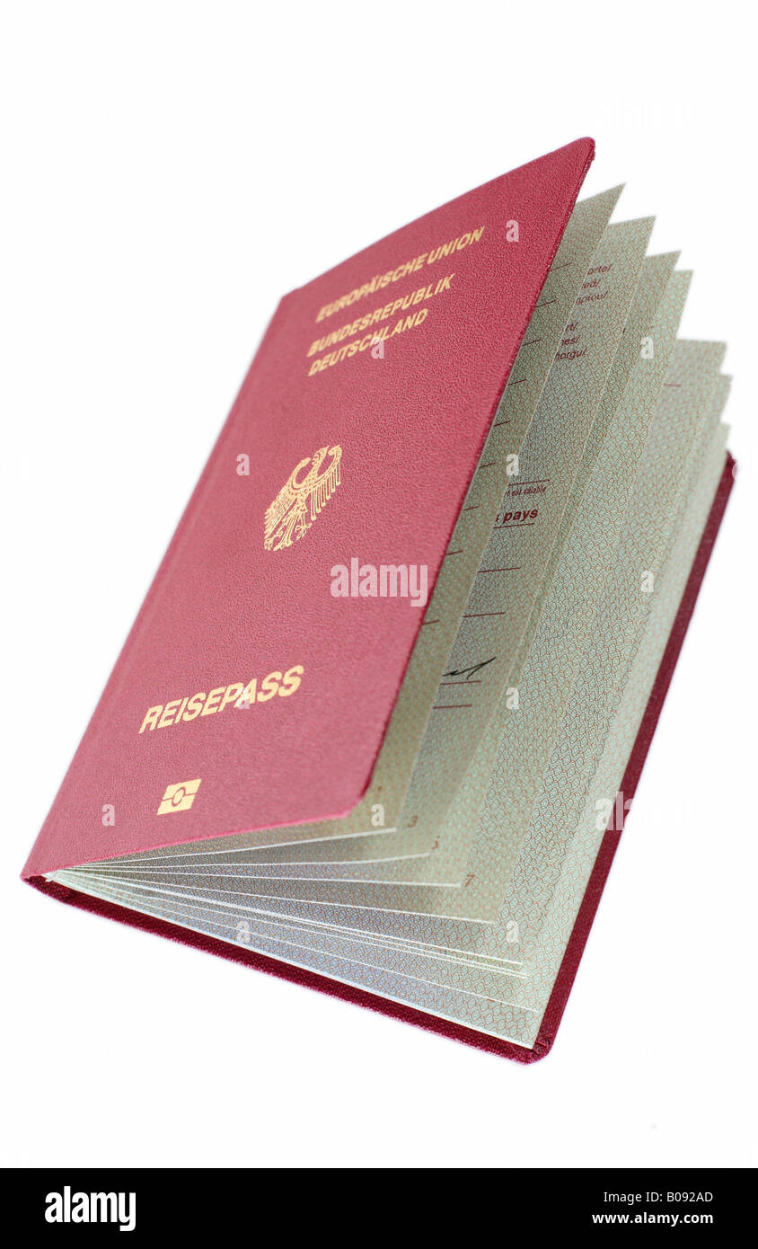 German EU passport with biometric chip Stock Photo - Alamy