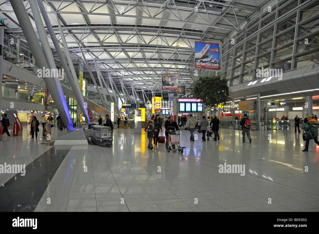 Duesseldorf Airport terminal, Germany, North Rhine-Westphalia ...