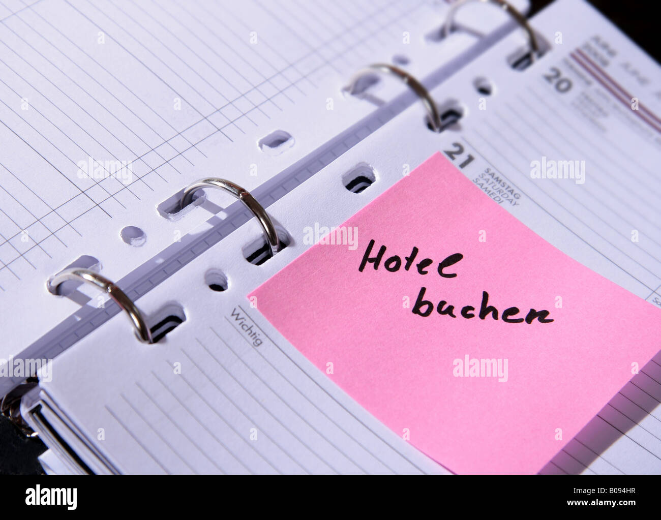 Booking diary hi-res stock photography and images - Alamy