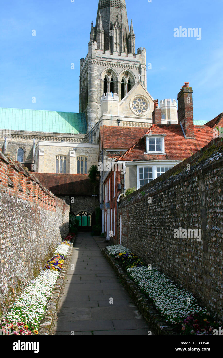 Chichester town centre west sussex england uk gb Stock Photo - Alamy