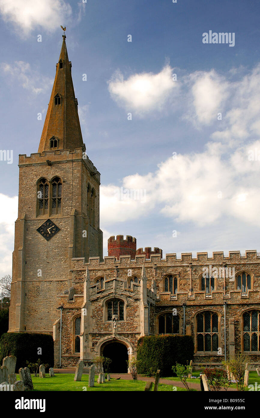 St Mary’s church Buckden village Cambridgeshire England Britain UK ...