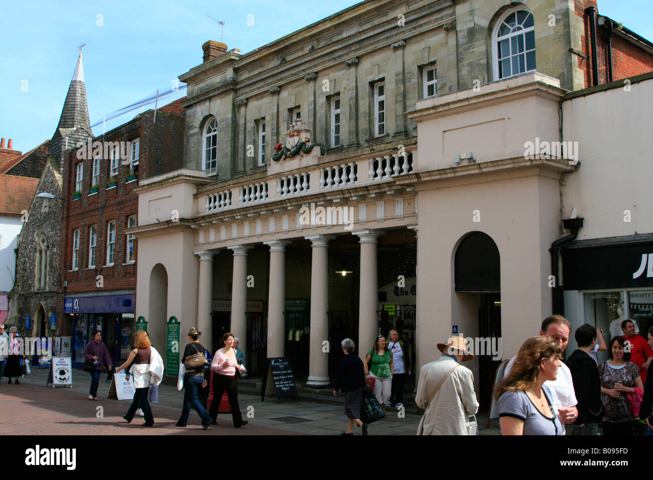 Chichester town centre west sussex england uk gb Stock Photo - Alamy