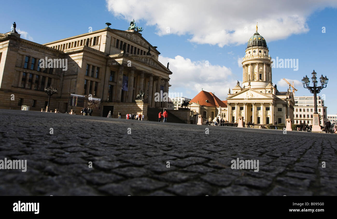 Theatre and Franzoesischer Dom (French Cathedral) on Gendarmenmarkt ...