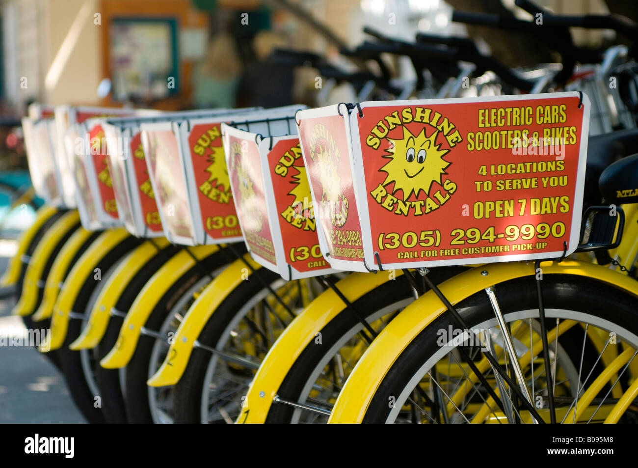 A line of bicycles Stock Photo - Alamy