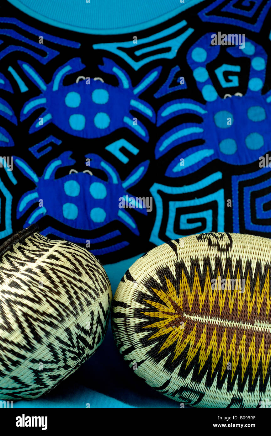 Latin America, Panama, Panamanian arts & crafts.Traditional Embera ...