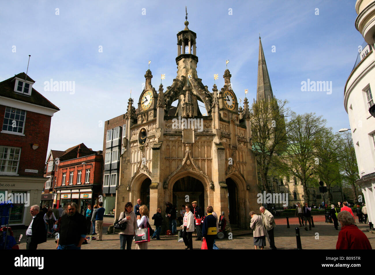 Chichester town centre west sussex england uk gb Stock Photo - Alamy