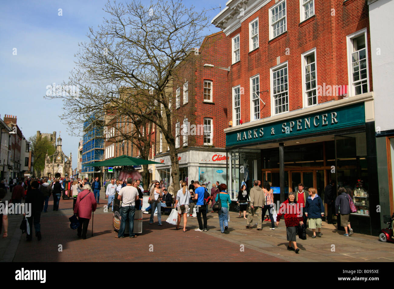 Chichester town centre west sussex england uk gb Stock Photo - Alamy