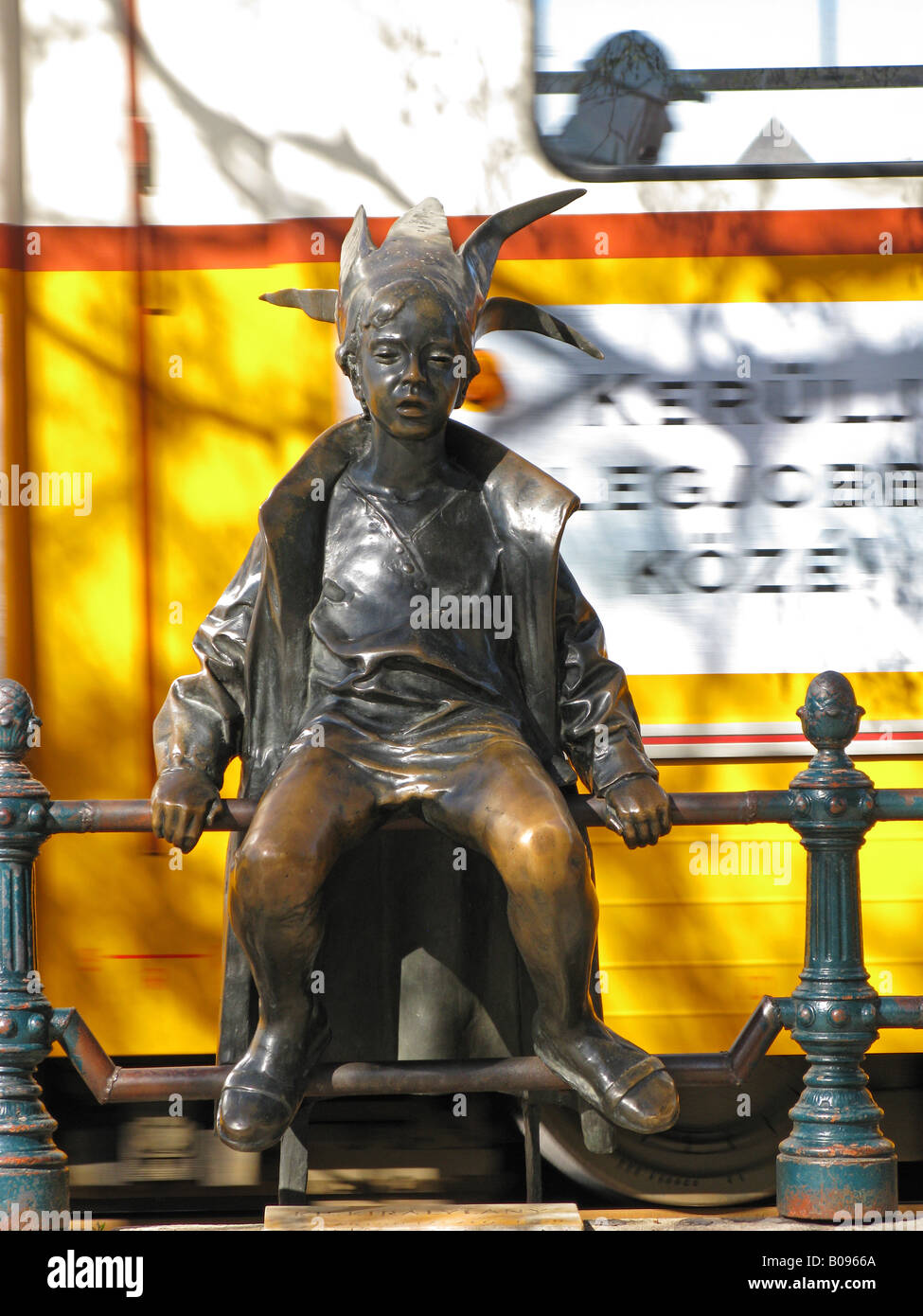 BUDAPEST, HUNGARY. Laszlo Marton's sculpture of the Little Princess on ...