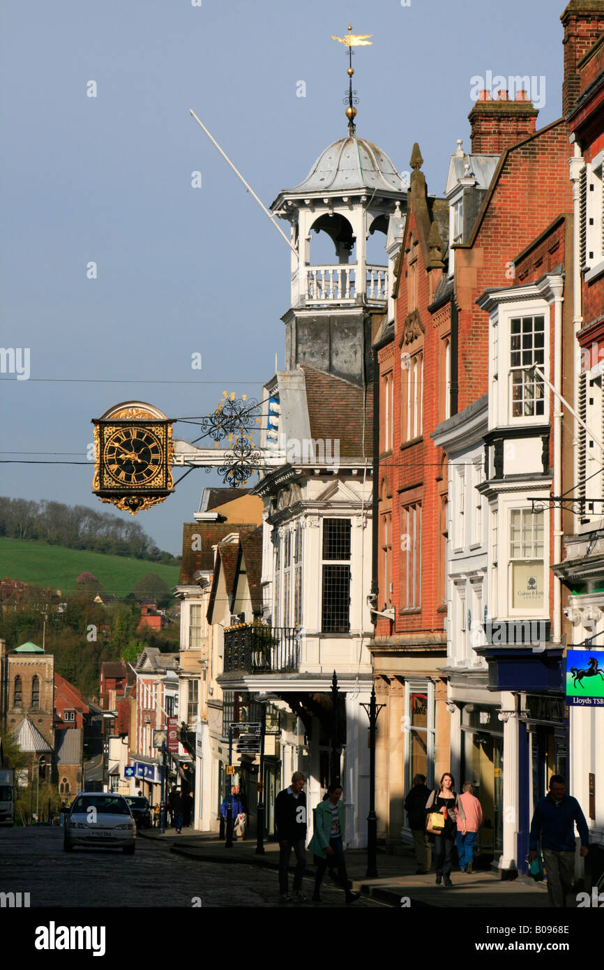 Guildhall Clock Guildford town centre Surrey England uk gb Stock Photo ...