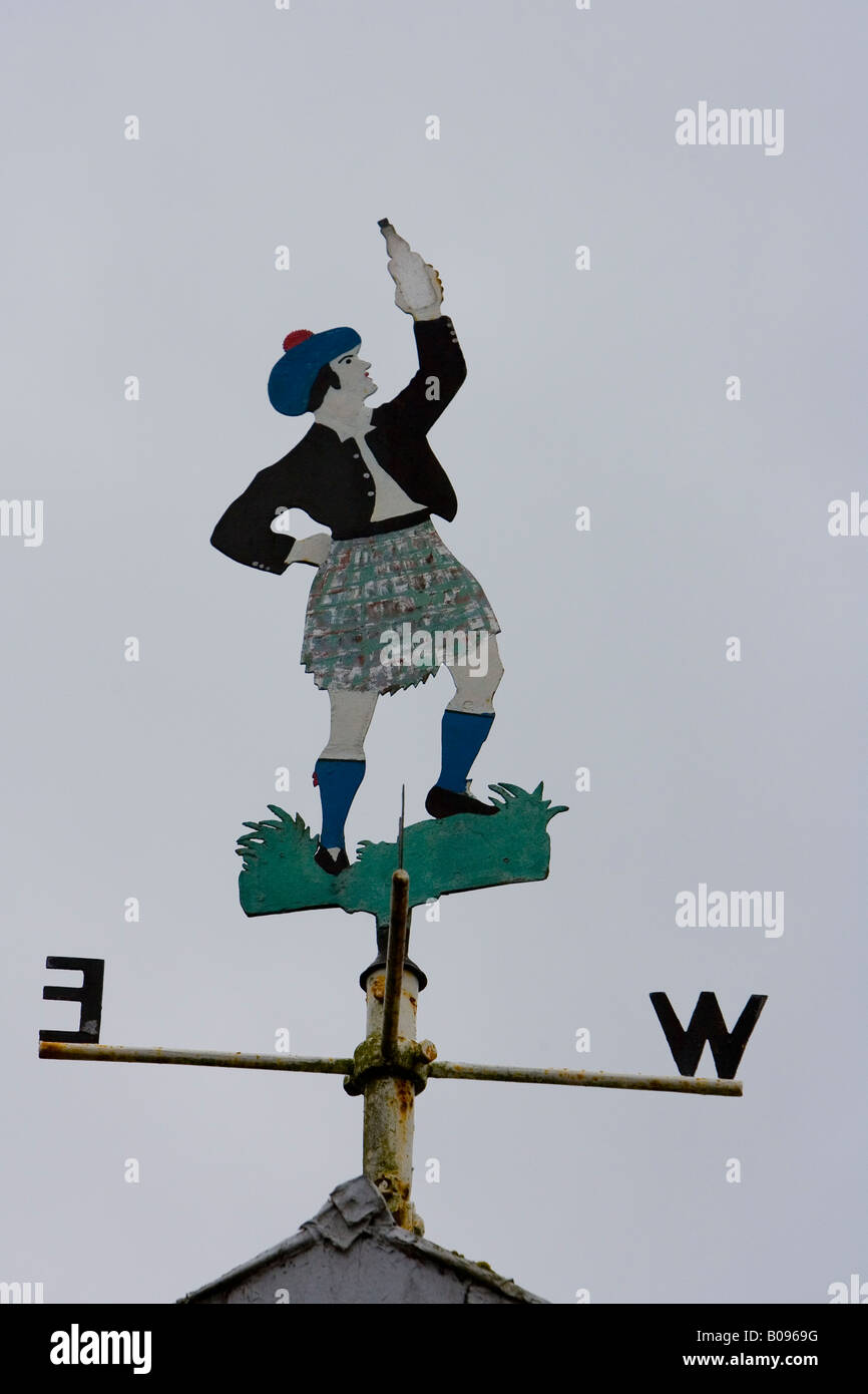 Whimsical weathervane on Benromach Distillery, Elgin. Scotland, UK ...
