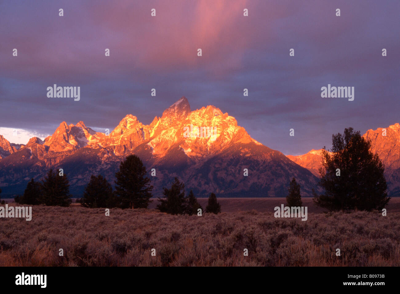 Teton Range, Grand Teton National Park, Wyoming, USA, North America ...