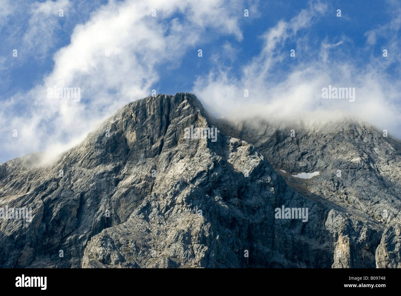 Mt. Hohe Munde (seen from the Gaistal), Mieminger Mountains, Tyrol ...