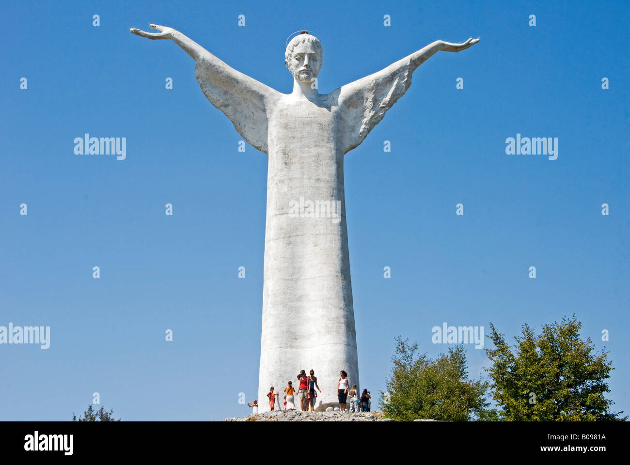 Saviour statue of Martea, Basilicata, Southern Italy Stock Photo - Alamy