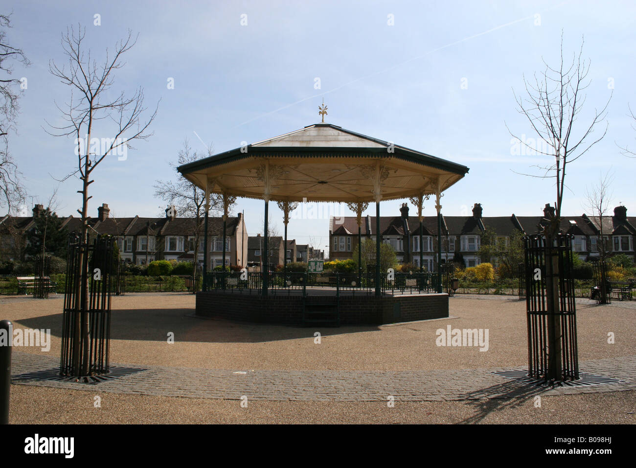 Bandstand at Coronation Gardens park in Leyton East London Stock Photo ...